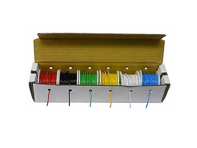 Hook-up Wire Kit - Solid Wire, 24 Gauge (Six 25 Foot Spools) - Newegg.com