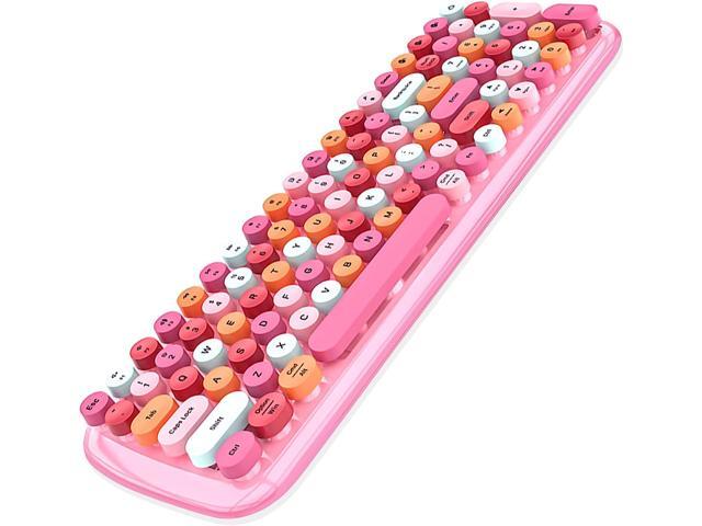 Wireless Bluetooth Keyboard,3 Devices Switchable, Typewriter Style,100 ...