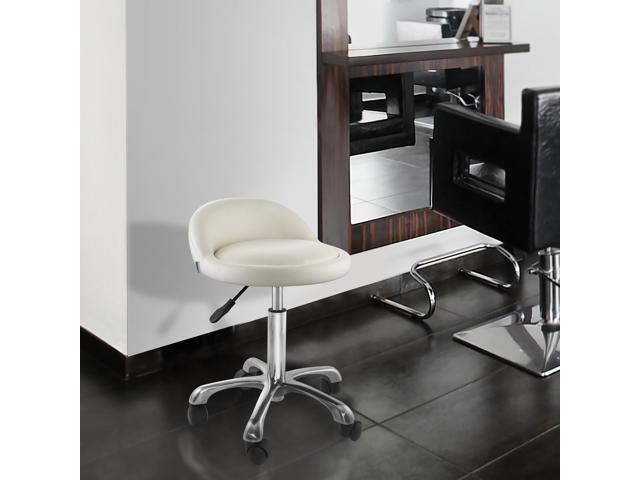 Saloniture Rolling Hydraulic Salon Stool with Low Backrest - Adjustable ...