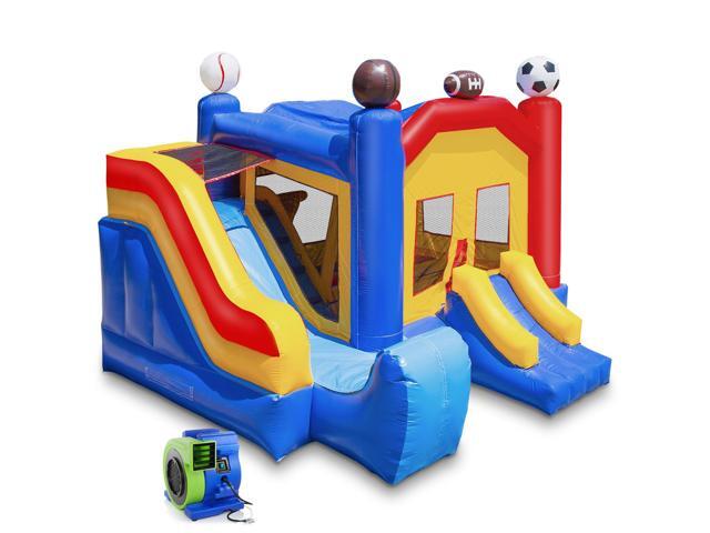 Cloud 9 Commercial Grade Sports Bounce House with Slide and Blower ...