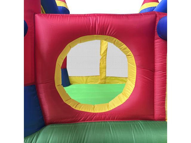 Cloud 9 Inflatable Castle Bounce House with Blower, Bouncer for Kids with Two Slides and Jumping ...