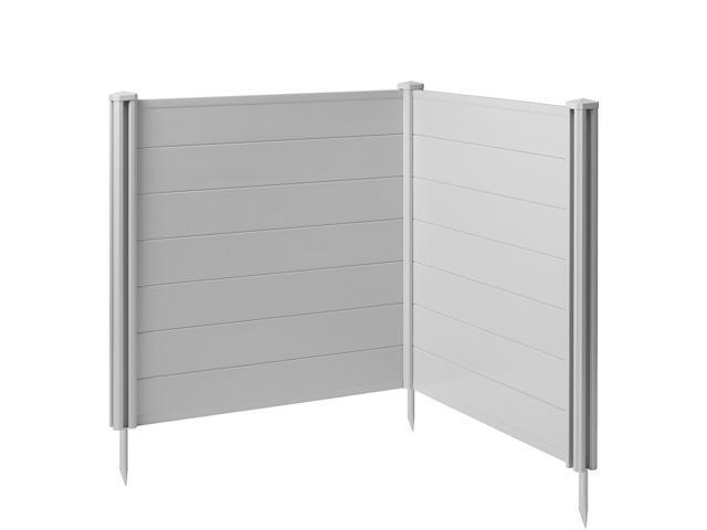 Casafield 42" x 42" Privacy Screen - Outdoor Vinyl Fence Panel ...