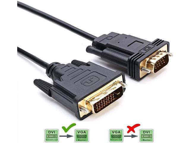 Active DVI to VGA, 6FT DVI 24+1 DVI-D M to VGA Male with Chip Active ...