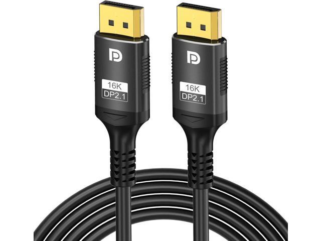16K Displayport Cable 2.1 10ft,80Gbps Display Port 2.1 Cable Support ...