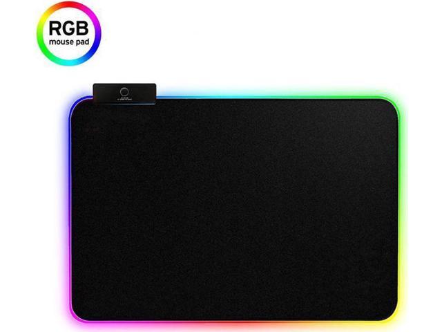 RGB LED Gaming Mouse Pad - 13.7 x 9.8 x 0.16 inches - Lighting Computer ...