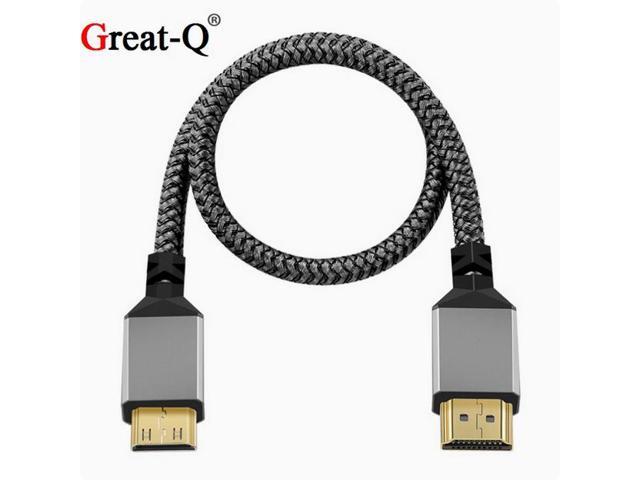 mini hdmi to hdmi 2.0 4k HDTV computer data transmission Gray aluminum ...