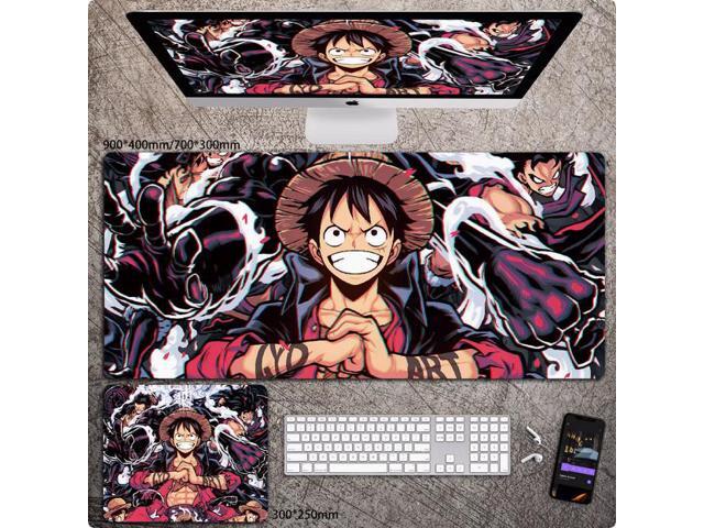 Anime One Piece Luffy mouse pad Extended Gaming Mouse Pad with Stitched ...