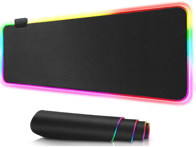 RGB Gaming Mouse Pad, LED Soft Extra Extended Large Mice Pad, Anti-Slip ...