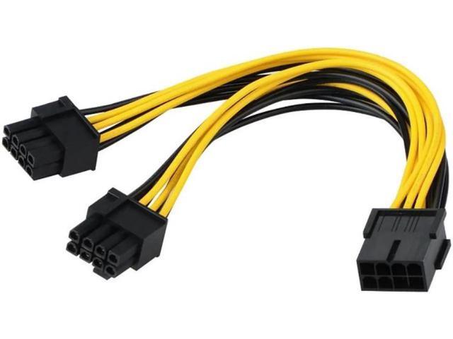 GPU 8 pin to Graphics Video Card Double PCI-E 8Pin(6Pin+2Pin) Power ...