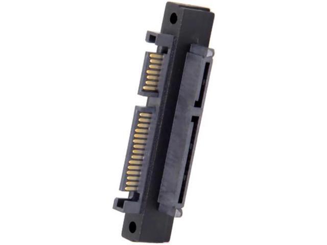 90 Degree Up Angled SATA 22Pin 7+15 Male to SATA 22Pin Female Extension ...