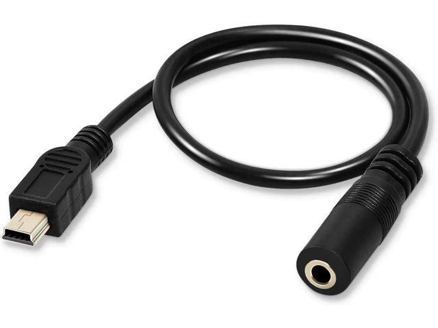 3.5mm Female to 5 Pin Mini USB Male Microphone Adapter Cable - Newegg.ca