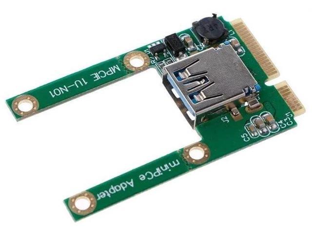 Mini PCI-E Card Slot Expansion to USB 2.0 Interface Adapter Riser ...
