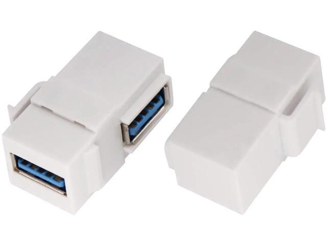 90 Degree USB Keystone Coupler Right Angle USB 3.0 A Keystone Jack ...
