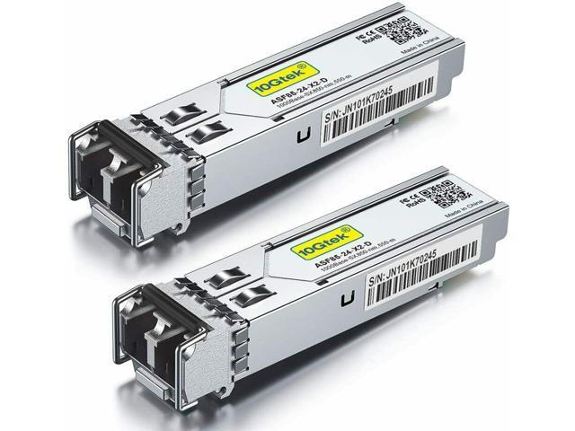 10Gtek 1.25G SFP 1000Base-SX Multimode LC Fiber Transceiver, 850nm MMF, 550m, for Cisco GLC-SX ...