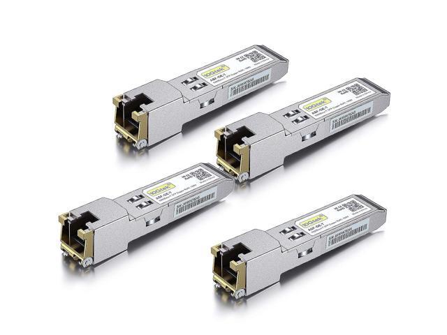 10Gtek 1000BASE-T SFP to RJ45 Copper Ethernet Module, Gigabit SFP-T Transceiver for Cisco SFP-GE ...