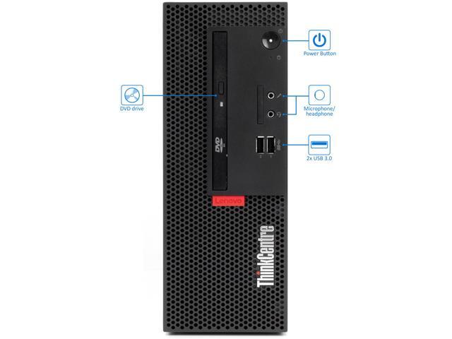 Lenovo ThinkCentre M710e Small Form Desktop, Intel Quad-Core i5-7400 ...