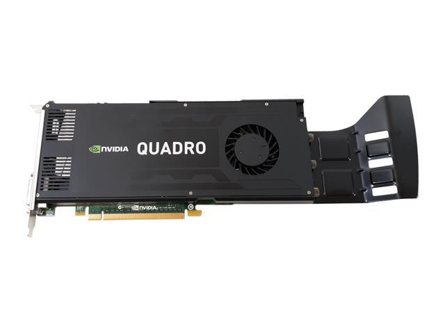 Refurbished: HP nVIDIA Quadro K4000 GPU 3GB PCIE x16 Dual DP/DVI 700104 ...