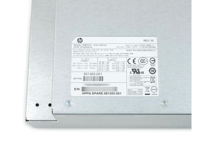 Refurbished: HP Z4 Z6 G4 Workstation PSU D15-1K0P1A 1000W D1K0E001H ...