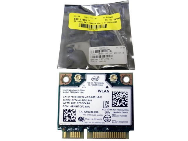 NEW OEM Dell Mini PCI Express Half Height WLAN Wifi Wireless Card ...