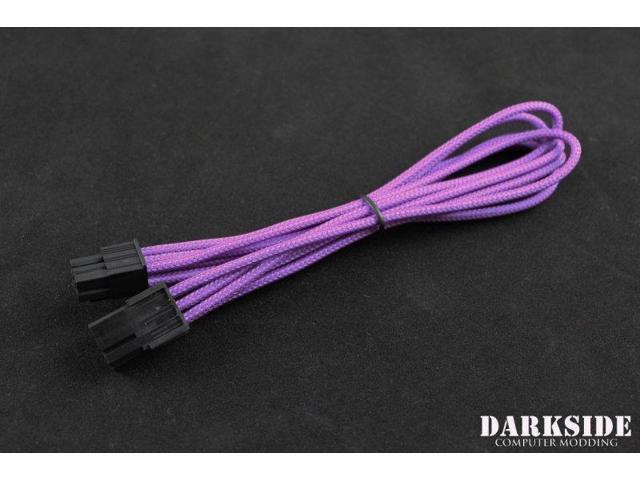Darkside 6-Pin PCI-E 12" (30cm) HSL Single Braid Extension Cable ...