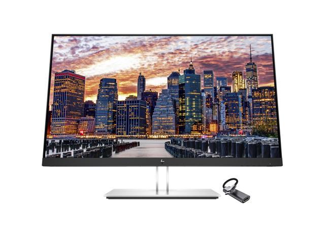 HP EliteDisplay E27 G4 27 Inch IPS FHD Multi-Device Monitor Bundle with ...