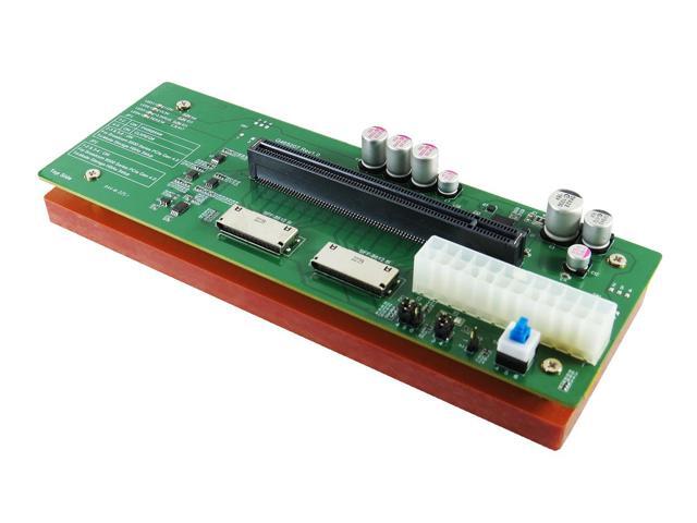 OCulink 8i (SFF-8611) dual port PCIe 4.0 to PCIe x16 with +12V, 3.3V, 3 ...