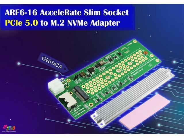 ARF6-16-S-RA-TR PCIe 5.0 to M.2 with 12V Hot Plug controller& MOS FET ...