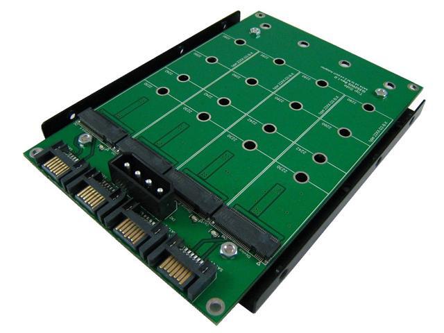 SATA III 7pin 4-port to M.2 (SATA Interface) SSD 4-port Adapter with 3. ...