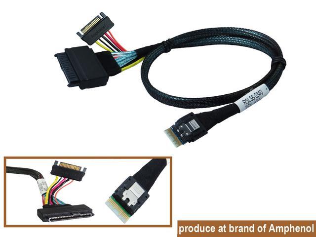 SlimSAS 4i (SFF-8654)/PCIe Gen3 to U.2(SFF-8639) Cable, 50cm - Newegg.com