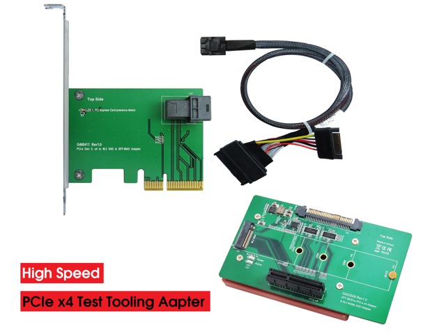 Innocard PE0404-3432-PU413A PCIe Gen3 / 4-Lanes to Mini SAS HD Adapter ...