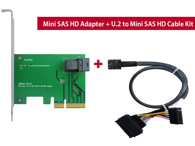 Innocard PCIe Gen3, 4 Lanes to Mini SAS HD (SFF-8643) Converter with U ...