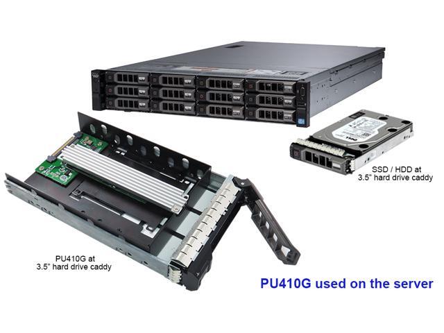 Internal 3.5" drive tray for M.2, M.3 NF1 nvme SSD /22x80mm, 22x110mm ...