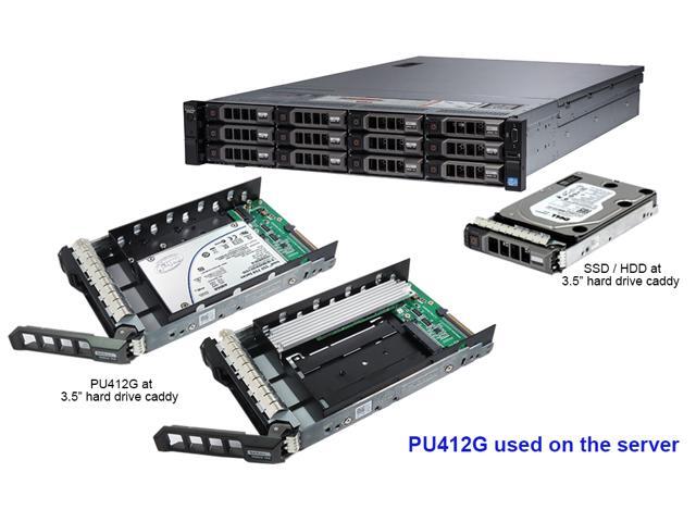 Innocard Internal 3.5" drive tray for 2.5" NVMe SSD or M.2 NVee SSD ...