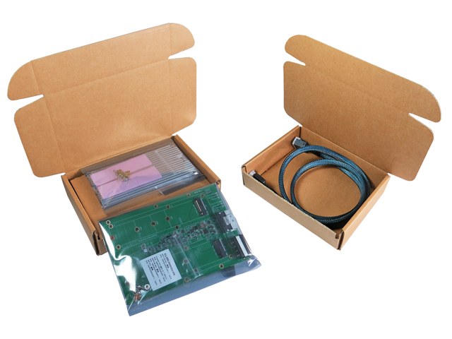 Slimilne SAS 8x (SFF-8654 8-Lane) to M.3 NF1 SSD for Tri-Mode MegaRAID ...