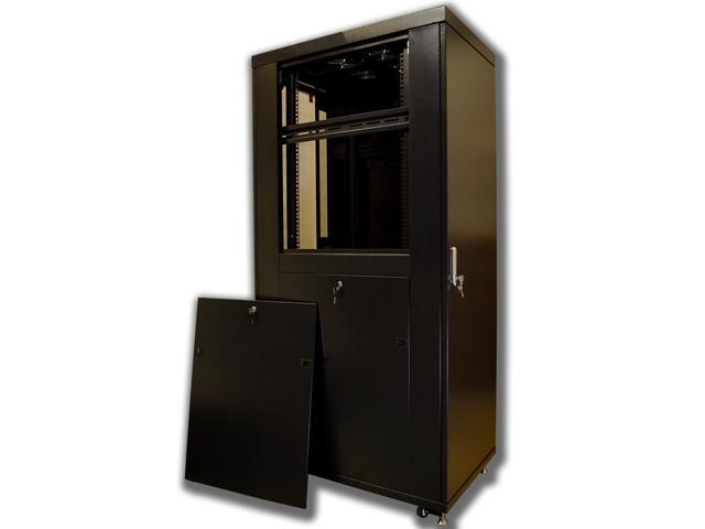 Sysracks 42U 39" Deep IT Free Standing Server Rack Cabinet Enclosure ...