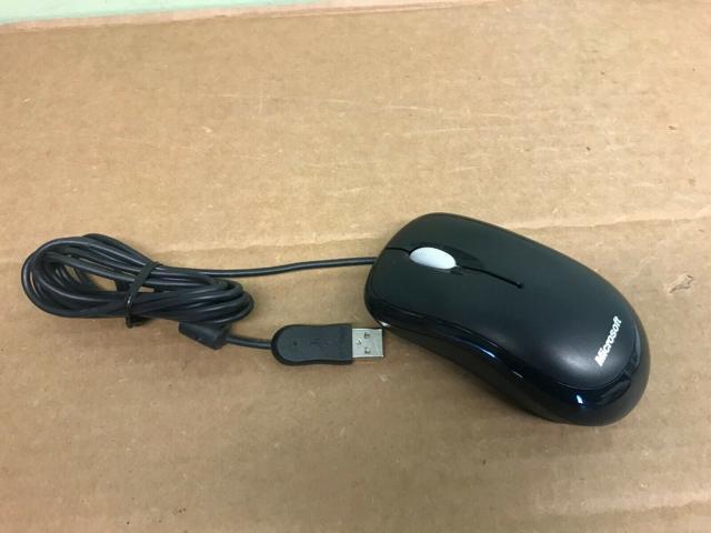 Black Microsoft Model MSK-1113 Basic Optical Mouse v2.0 USB Wired ...