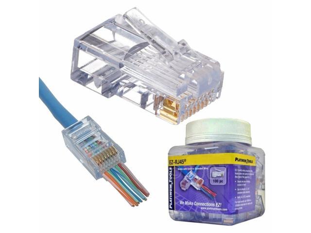 Platinum Tools 202010J EZ-RJ45 Cat6+ Connector, 100 Piece - Newegg.com