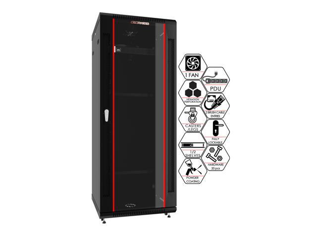 Server Rack – 22U - Wall Mount Rack - Locking Cabinet for Network ...