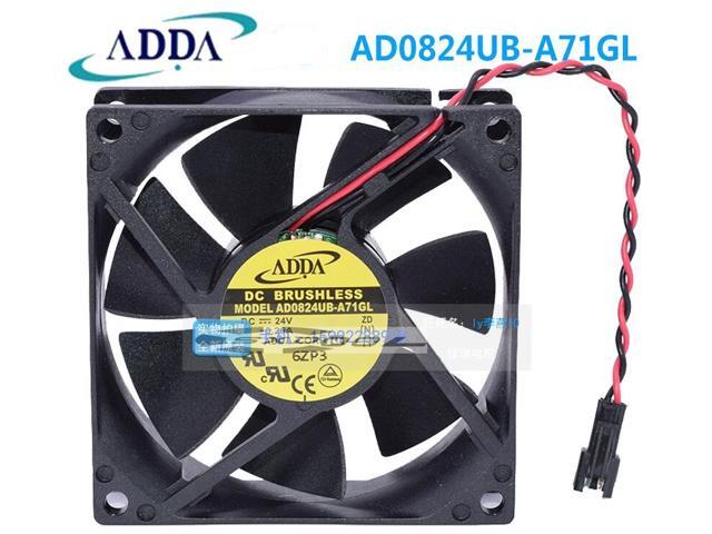 New Original FOR ADDA 80x25mm AD0824UB-A71GL DC 24V 0.26A 2Wire axial ...