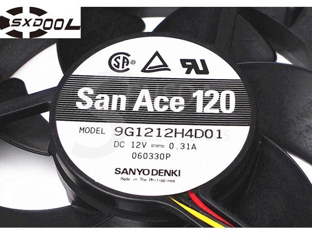 Original SANYO 9G1212H4D01 12cm 120mm 0.31A 12025 case axial Cooling ...