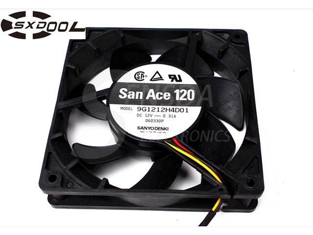 Original SANYO 9G1212H4D01 12cm 120mm 0.31A 12025 case axial Cooling ...