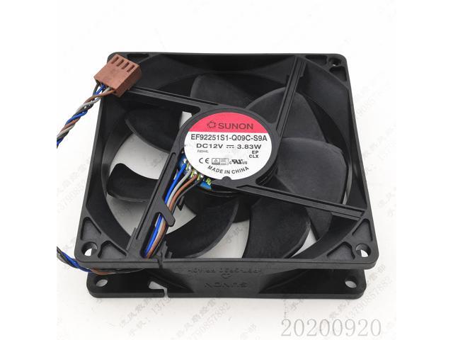 EF92251S1-Q09C-S9A 9225 90mm DC 12V 3.83W 4-Wire PWM Cooling Fan ...