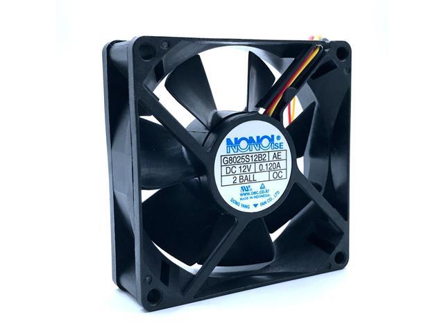 silent quiet fan G8025S12B2 80mm 8cm 8025 12V 0.120A quiet silent ...