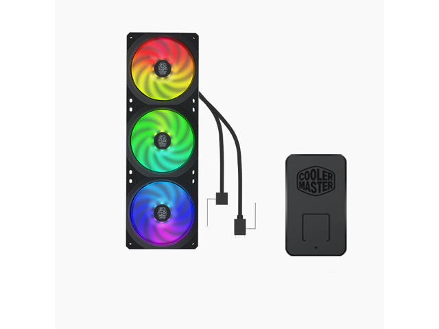 Cooler Master MasterFan SF360R ARGB 360mm Square Frame Fan 5V-3PIN ...