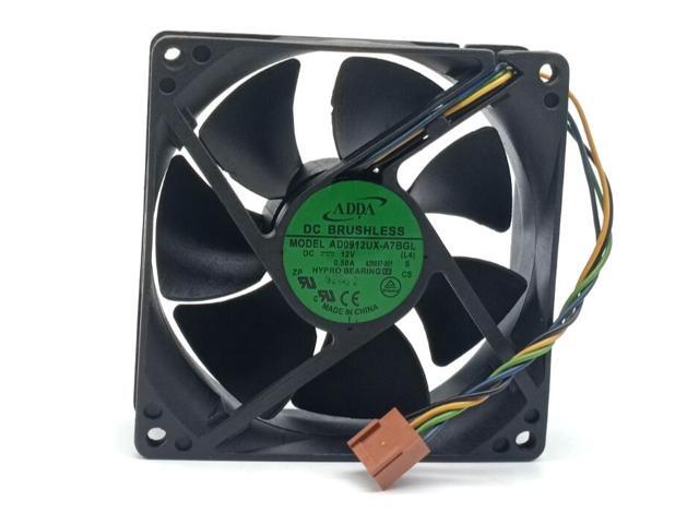 Original ADDA 90*25mm AD0912UX-A7BGL 12V 0.5A 4 wires 4 pins 9cm case ...