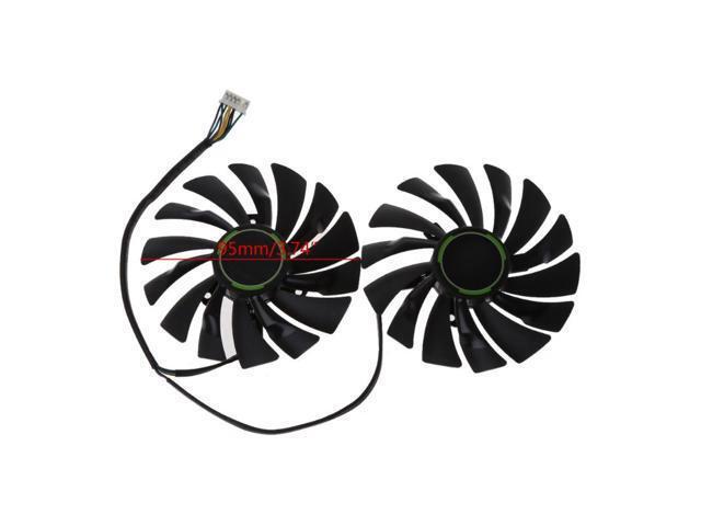 2pcs 95MM PLD10010S12HH 6Pin Graphics Video Card Cooler VGA Fan For MSI ...