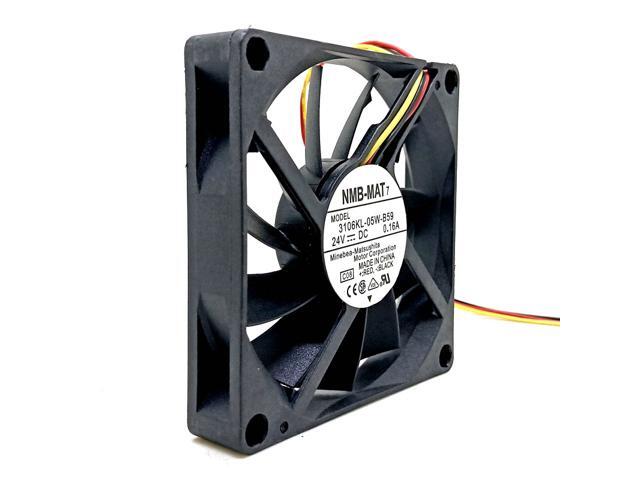80mm DC 24V Slim 15mm Cooling Fan 8cm NMB 3106KL-05W-B59 0.16A 80X80X ...
