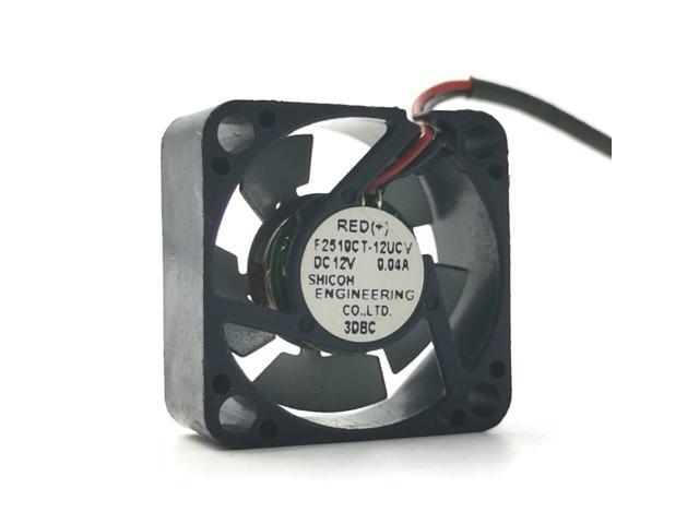 Mini Micro Tiny Fan F2510CT-12UCV 25mm 2.5cm Micor Mini DC 12V 0.04A 25 ...