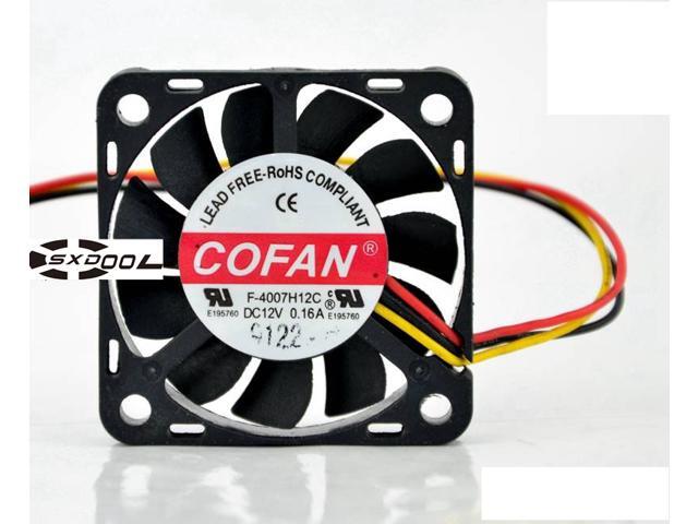 COFAN F-4007H12C 12V 0.16A 4CM 40*40*7MM cooling fan - Newegg.com