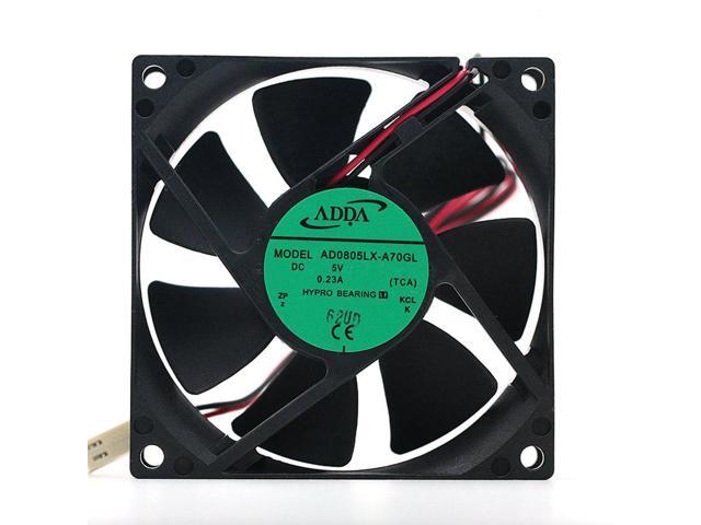 80mm DC 5V Cooling Fan,for ADDA AD0805LX-A70GL DC5V 0.23A 8025 8CM 80* ...